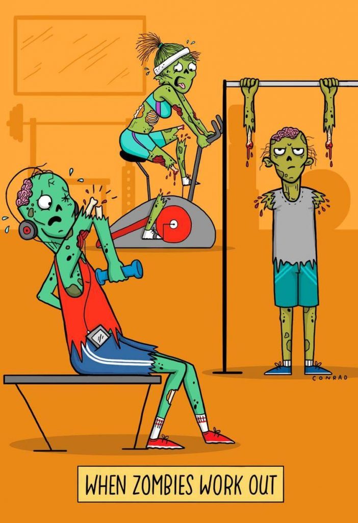 When Zombies Work Out - At Home Fitness