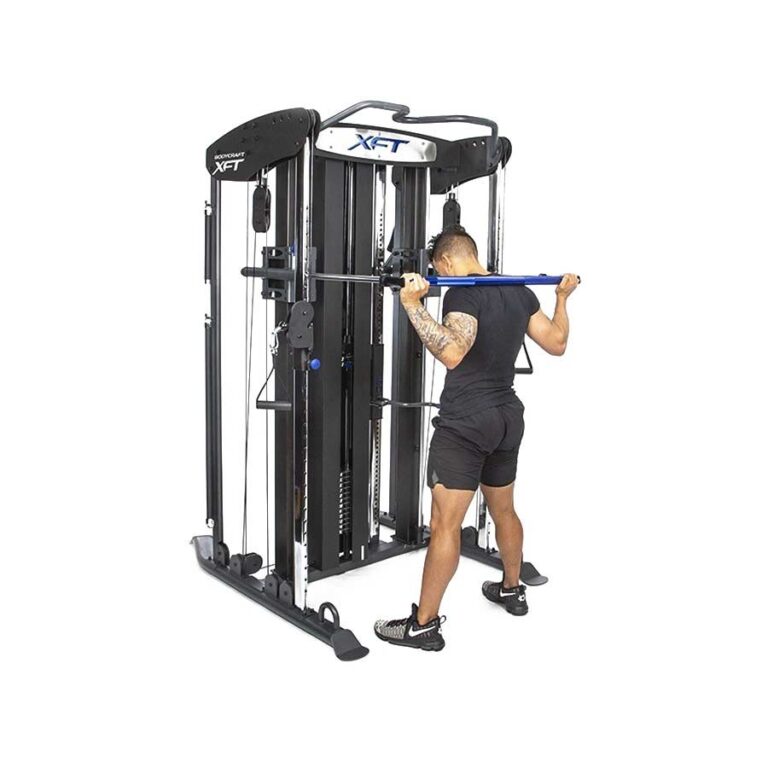 BodyCraft XFT FUNCTIONAL TRAINER 200LB with 704 BENCH - At Home Fitness